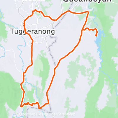 Googong - Tharwa loop | 90.2 km Cycling Route on Strava