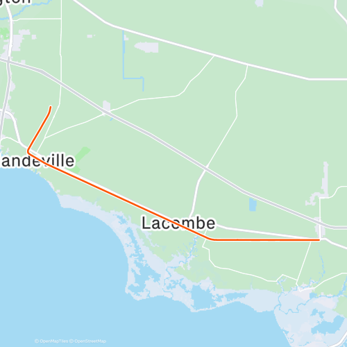 Sharp to Near Slidell and Back | 57.8 km Road Cycling Route on Strava