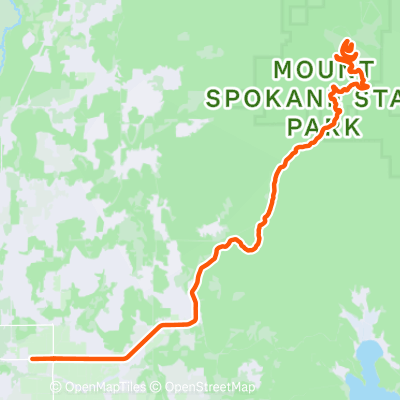 Mt Spokane | 41.6 mi Cycling Route on Strava