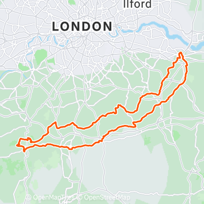 Ride To The Surrey Hills | 133.7 km Cycling Route on Strava