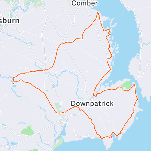 Dromara Coastal - Long Route | 127.5 km Cycling Route on Strava